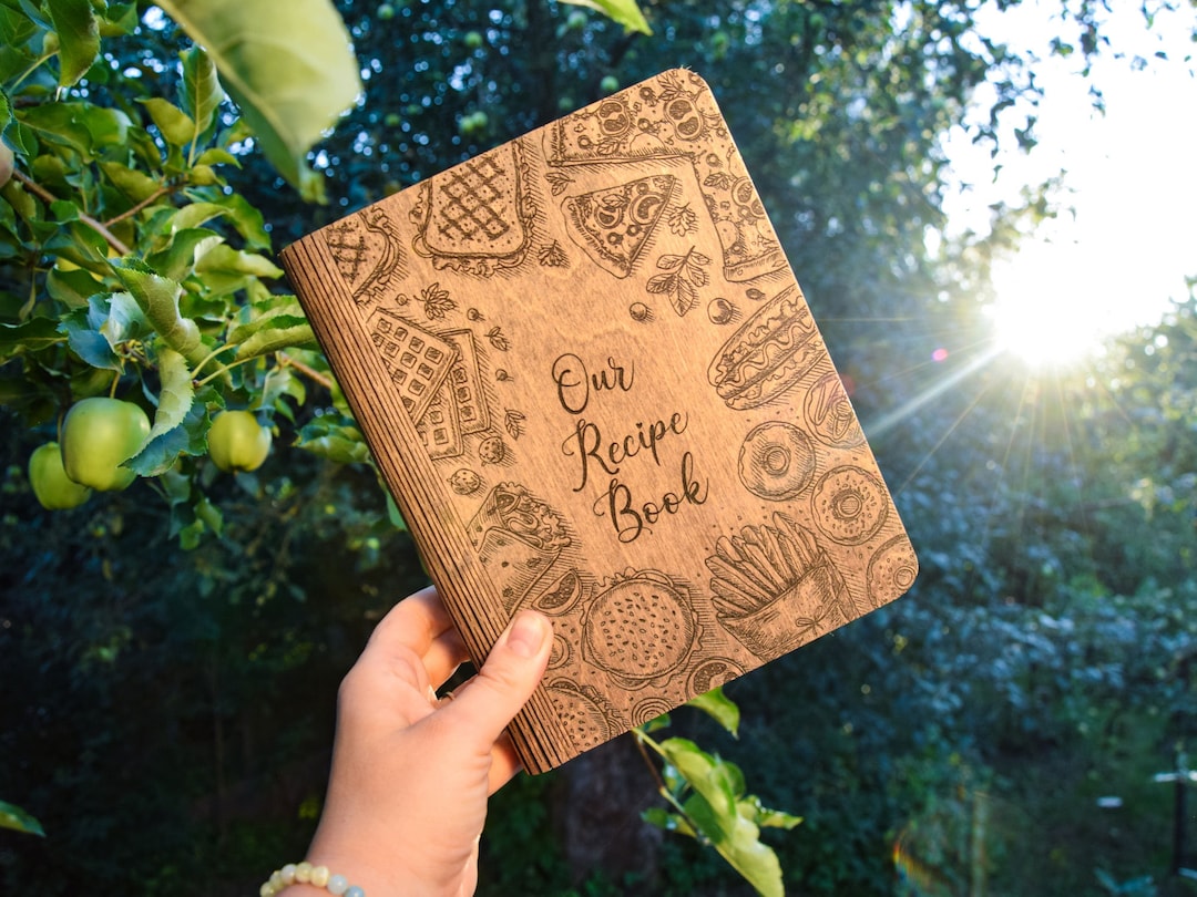 Personalized Wood Recipe Book: Custom Engraved Family Cookbook - Etsy