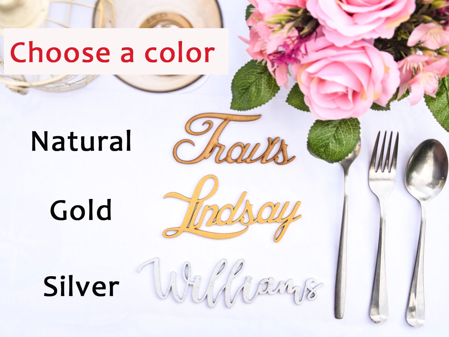 Laser Cut Wood Names Custom Laser Cut Name Signs Wedding Place - Etsy UK