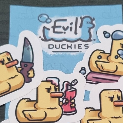 Evil Birbs Sticker Pack Rubber Duck Stickers Brainblips - Etsy UK