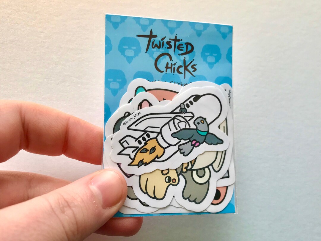 Evil Birbs | Mini Sticker Pack | Brainblips - Etsy UK