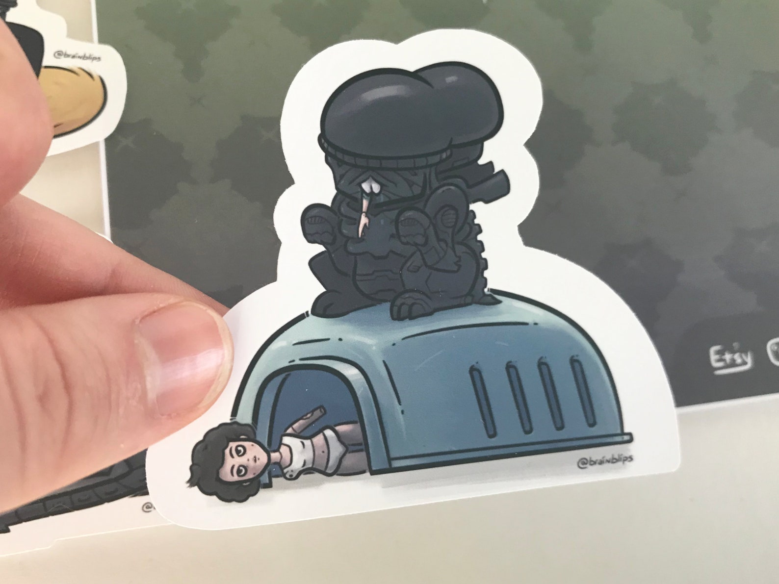 Xenomorph Sticker Pack Alien Pet Stickers Brainblips - Etsy UK