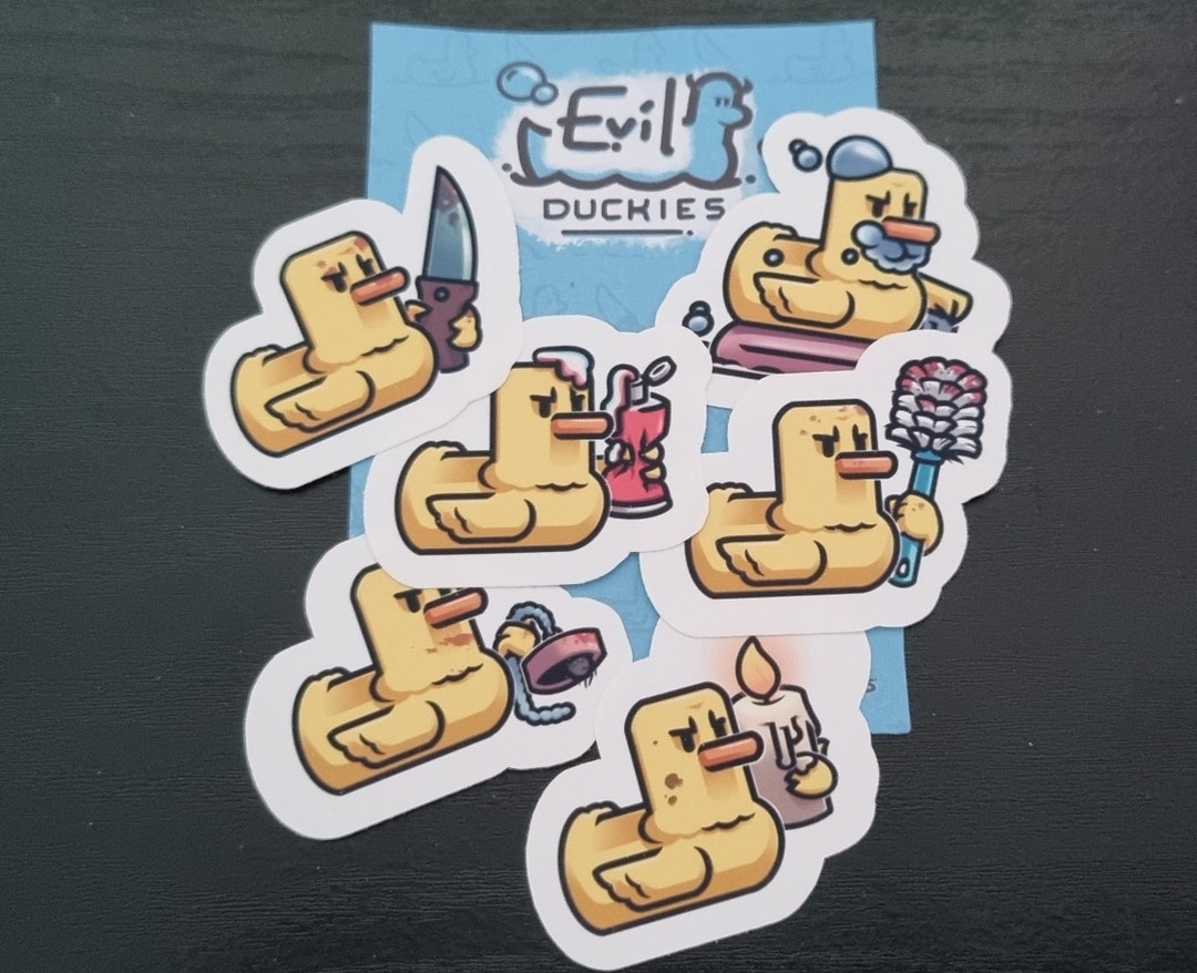 Evil Birbs Sticker Pack Rubber Duck Stickers Brainblips - Etsy UK