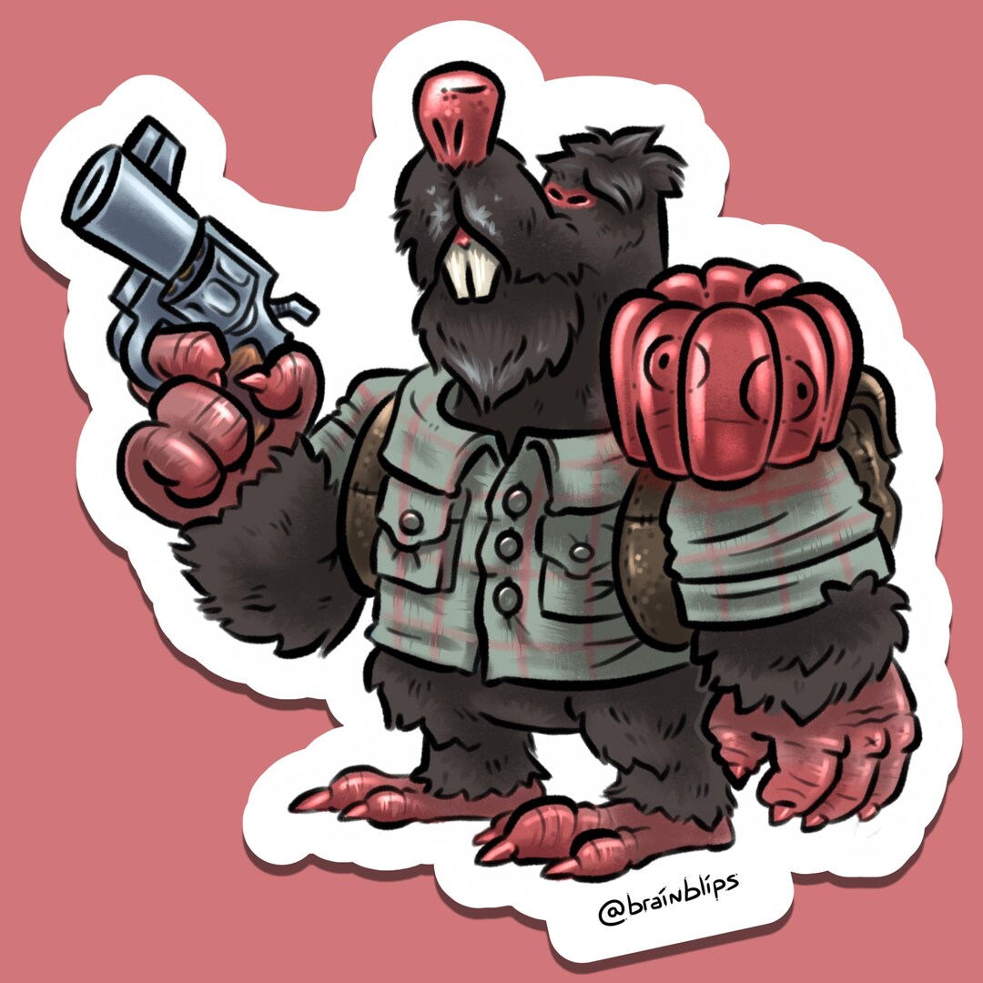 Joel & Ellie Sticker | Mole Vinyl | Brainblips - Etsy