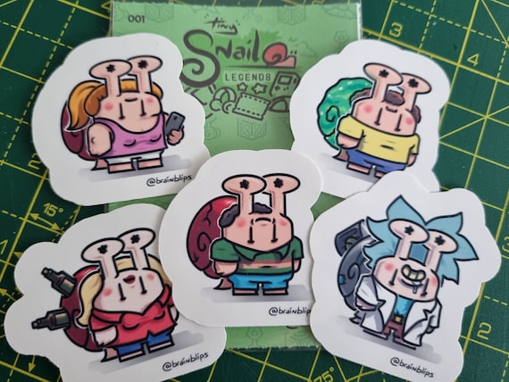 Rick Cartoon Sticker Pack Snail Collectable Stickers - Etsy