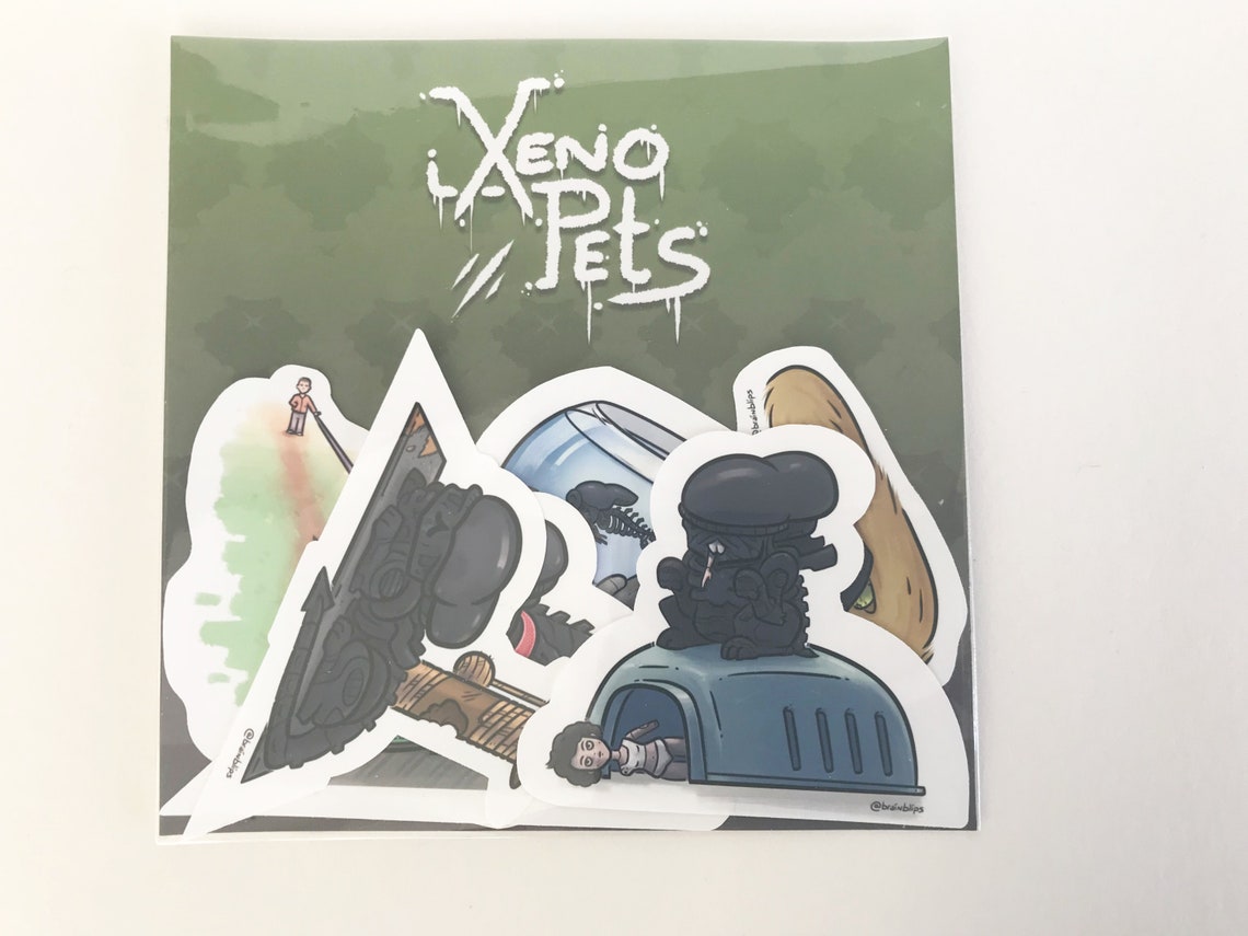 Xenomorph Sticker Pack | Alien Pet Stickers | Brainblips - Etsy UK