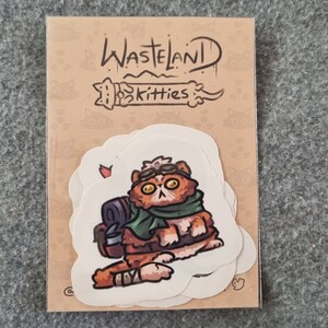 Wasteland Cat Stickers | Post-apocalyptic Sticker Pack | Brainblips ...