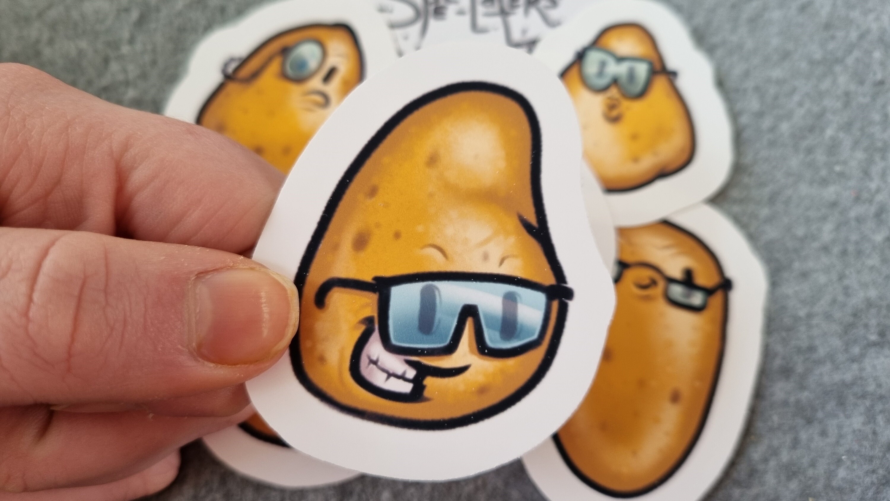 Potato Sticker Pack Spectacle Stickers Brain Blips - Etsy UK