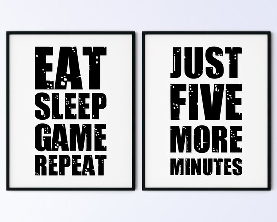 Home Décor Video Games Gaming Poster 8x10 Editable First Day of School ...