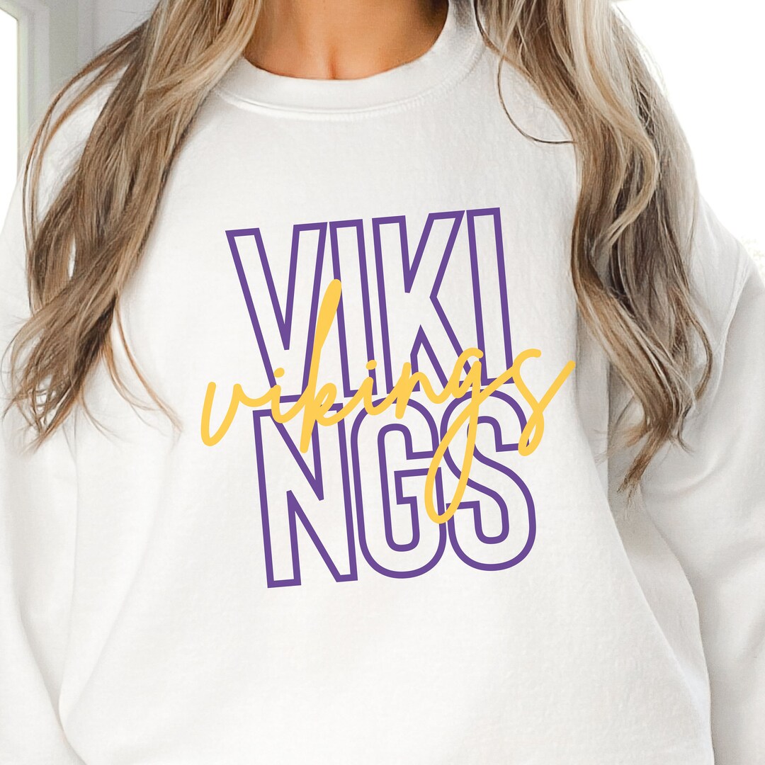 Vikings Sweatshirt, Shirt for Men and Women, Football T-shirt, Vikings ...