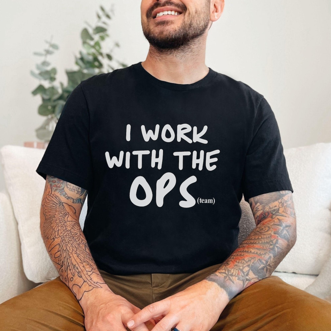 Funny Ops Team Line Art Shirt, Operations Team Tee, Office Squad ...