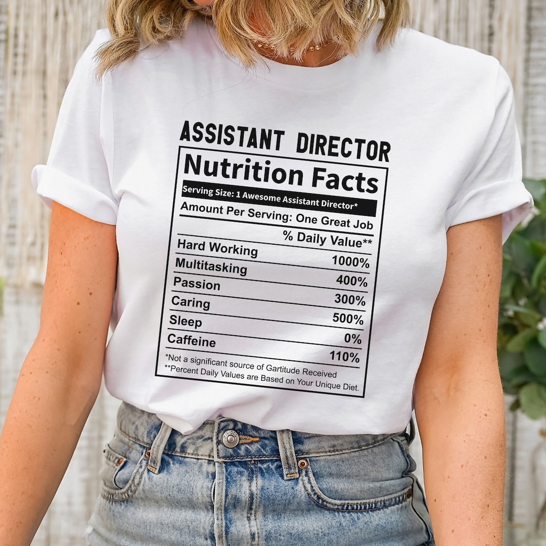 Asstiant Director Nutrition Shirt, Assistant Director Gifts, Activity ...