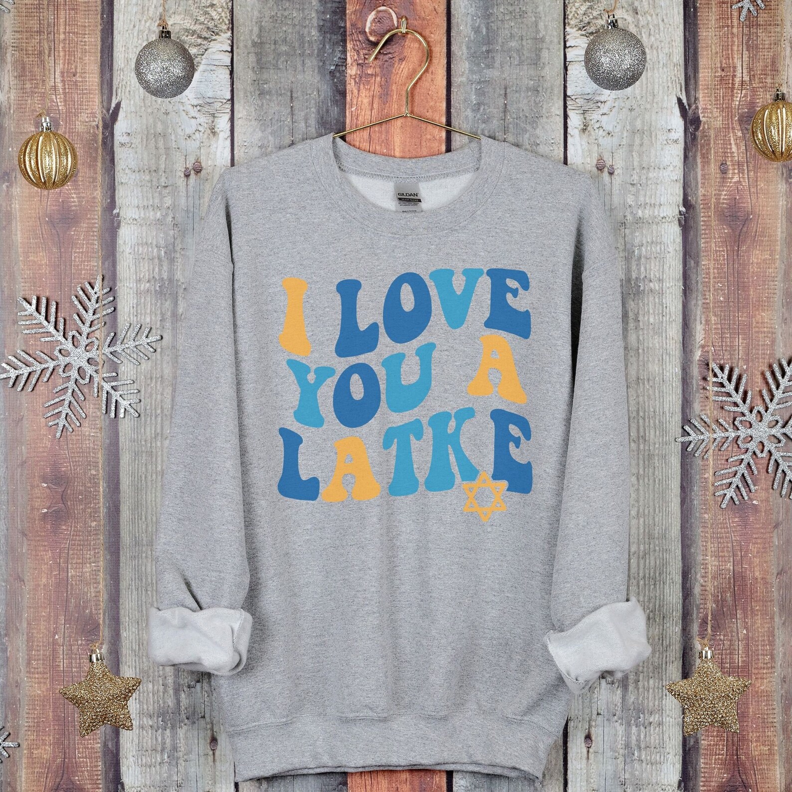 Happy Hanukkah Gifts, Love You Latkes Shirt, Latkes Sweatshirt, Jewish ...