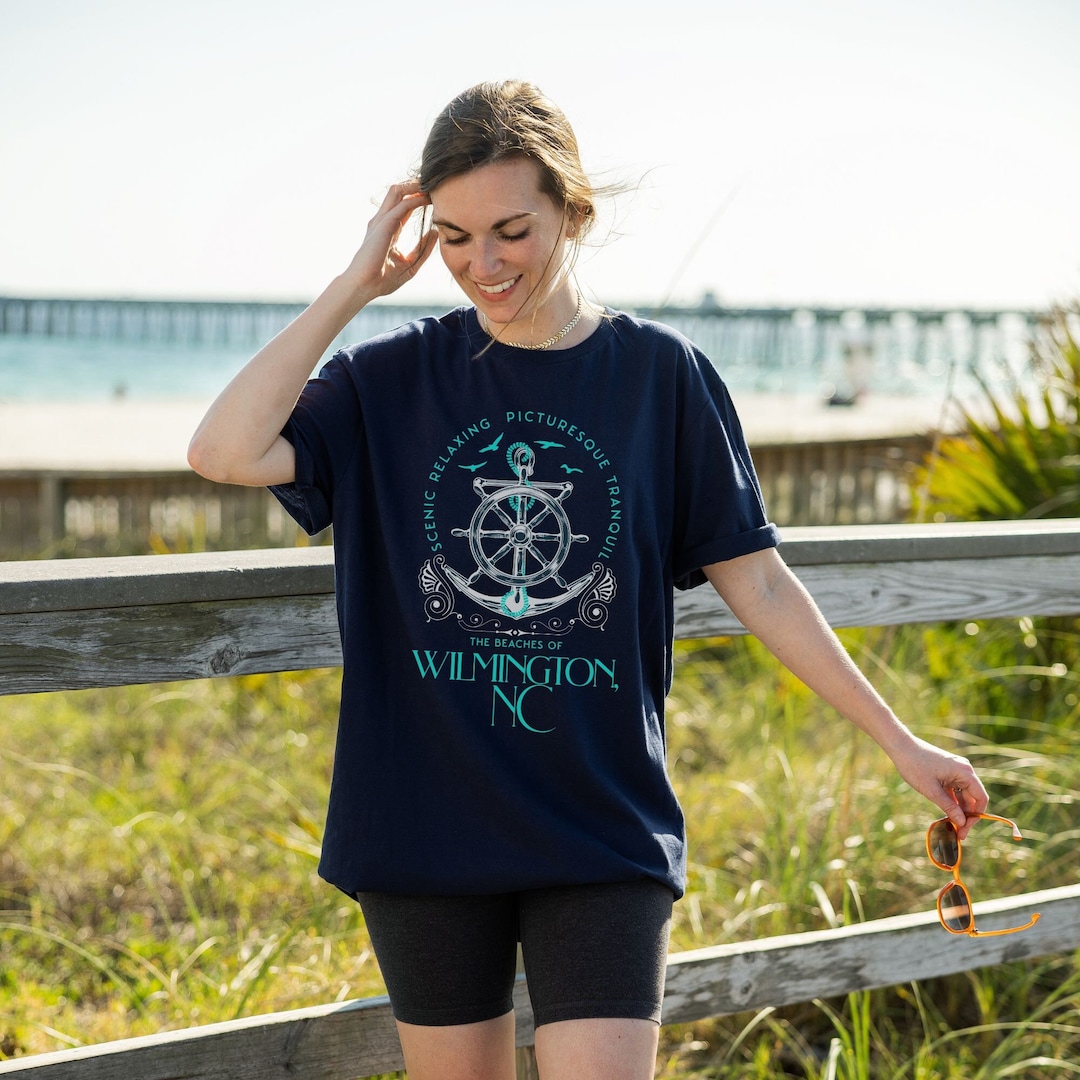 Wilmington NC Beaches Shirt, Wrightsville Beach Wilmington NC Tee ...
