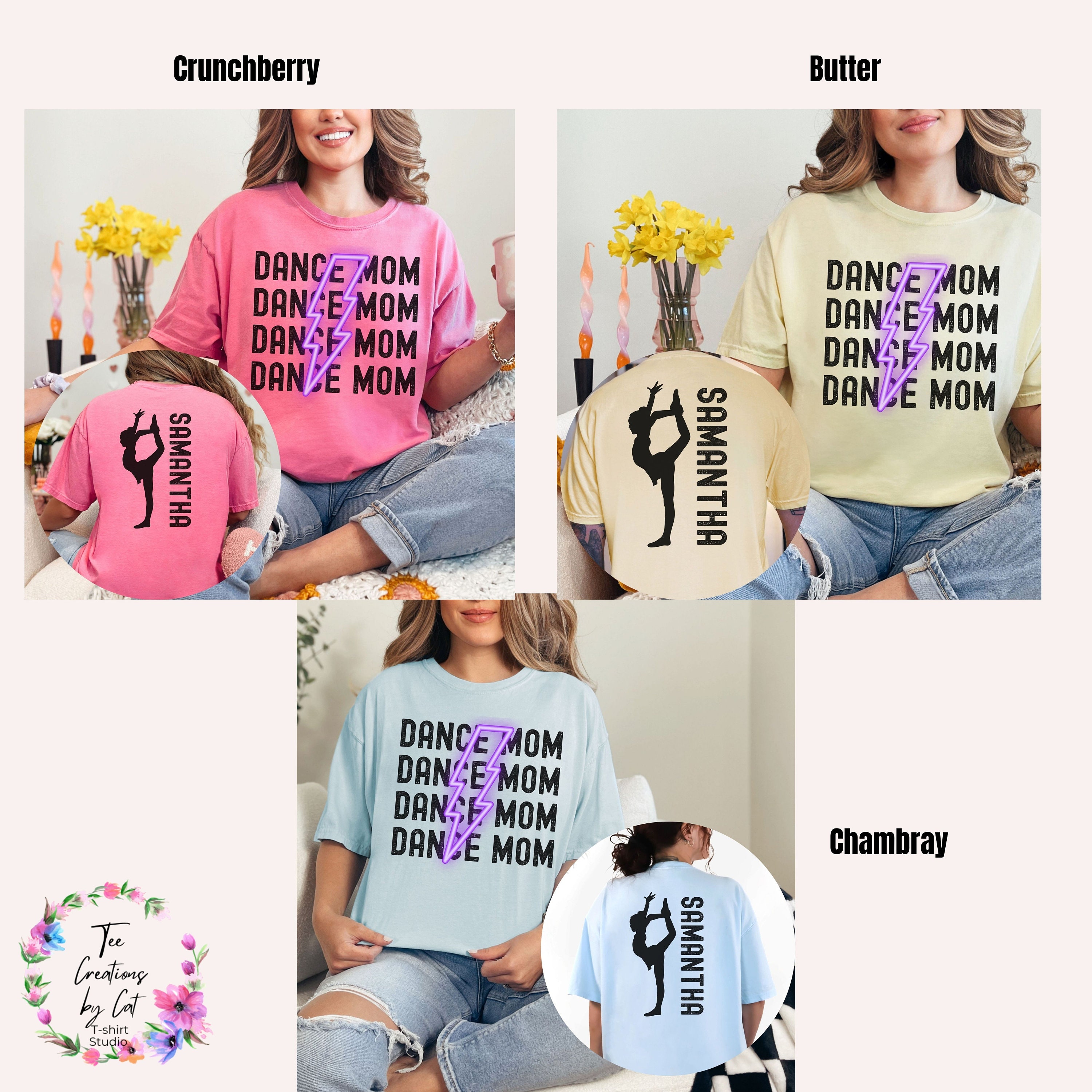 Custom Dance Mom Comfort Colors Shirt, Personalized Dance Dance Comp ...