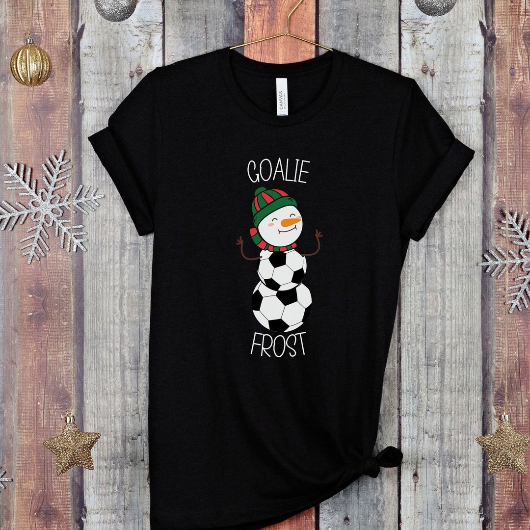 Christmas Soccer Ball Shirt, Christmas Snowman Soccer Santa T-shirt ...