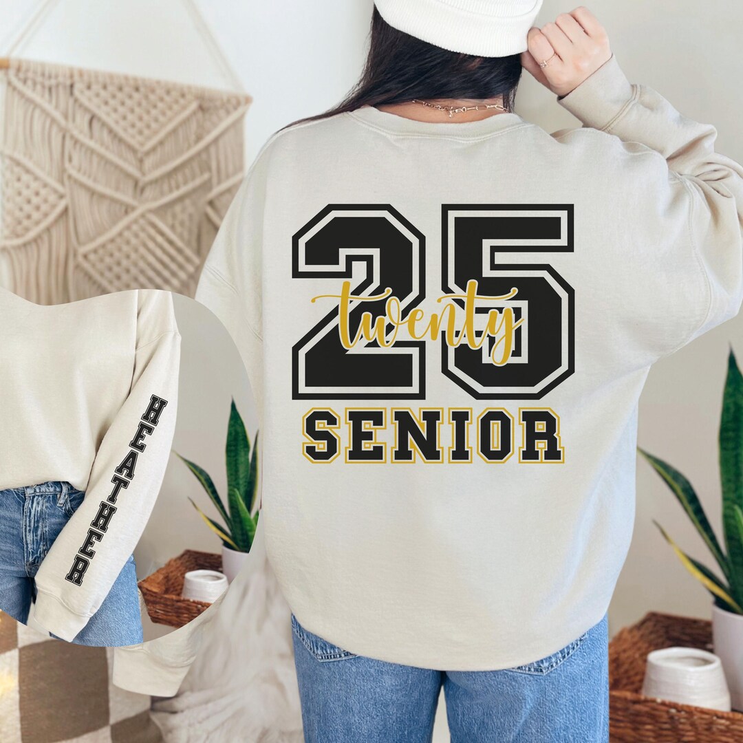 Custom 2025 Senior Sweater, Graduation Gift, Class of 2025 Sweater ...