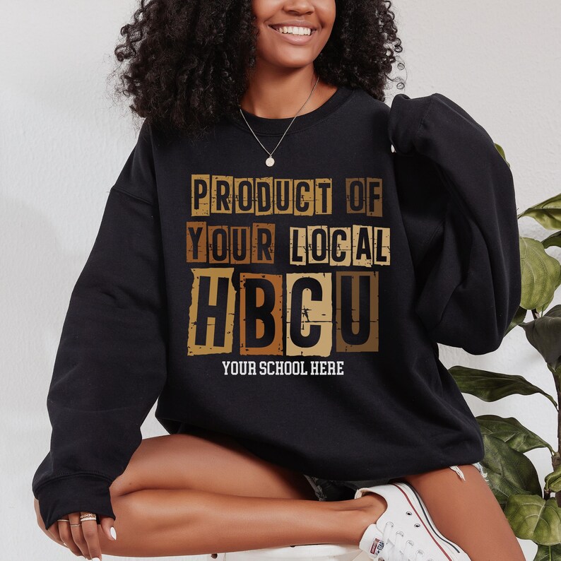 Black College Sweatshirt Alumni Gift, HBCU College Apparel Homecoming ...