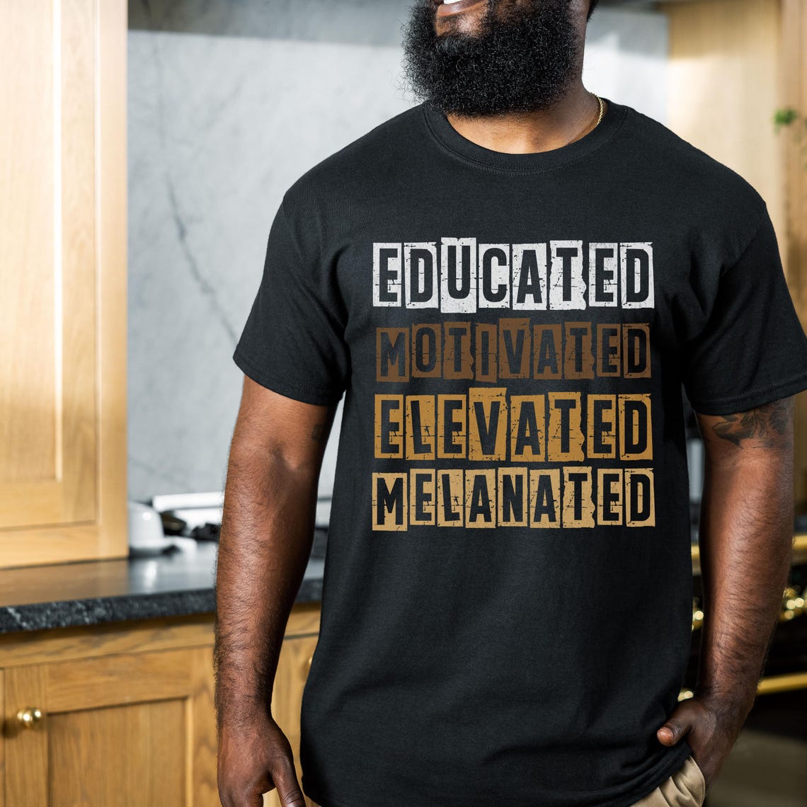 Educated Motivated Elevated Melanated Sweatshirt, Melanin Sweater ...