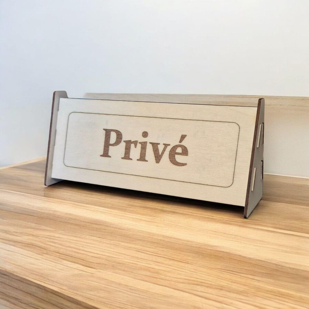 Freestanding Wooden "private" "reserved Table" Sign | Engraved Privacy ...