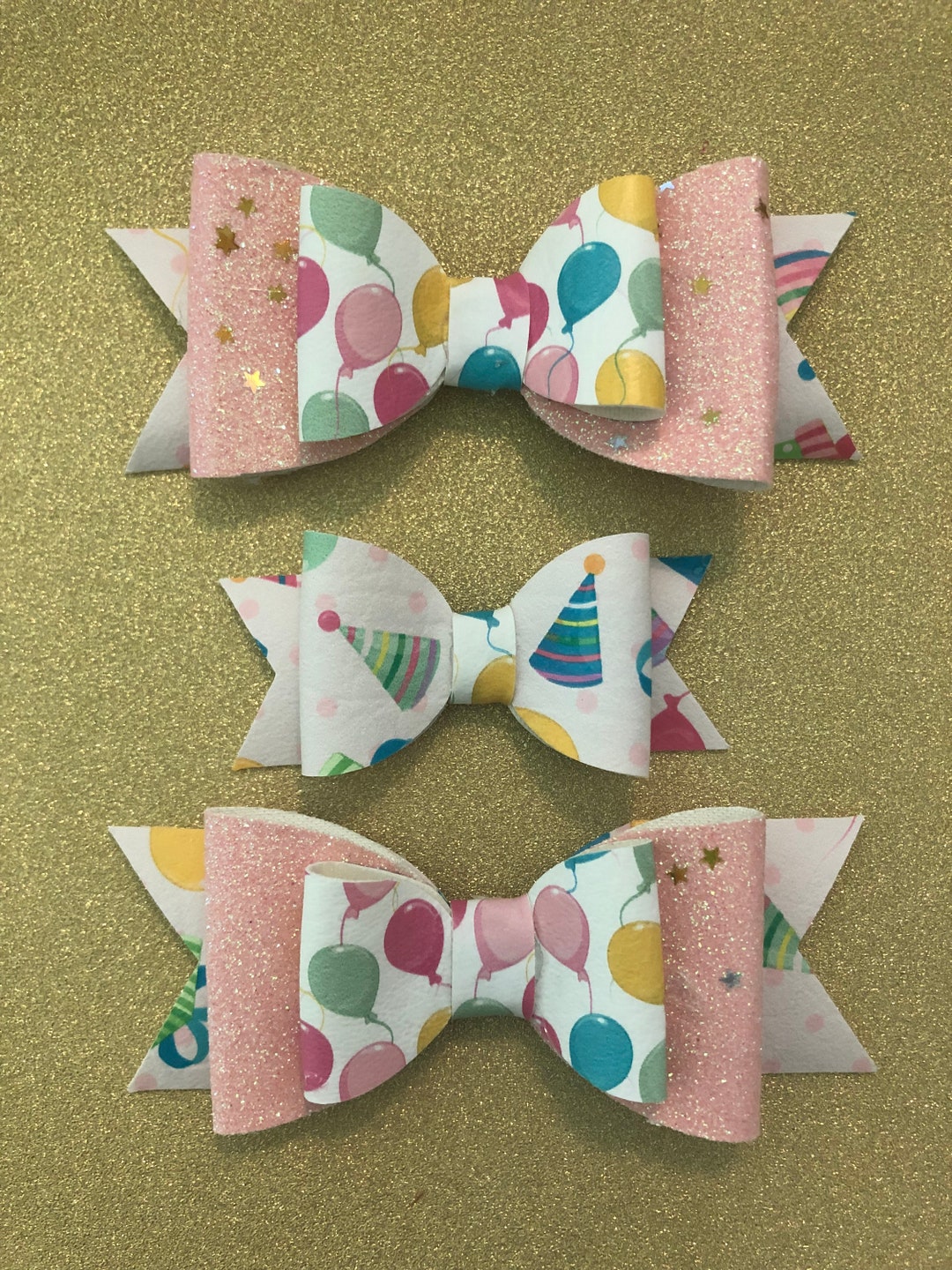 Its My Party Bows, Bow Set, Birthday Bows, Party Bows, Hair Bows. Set ...