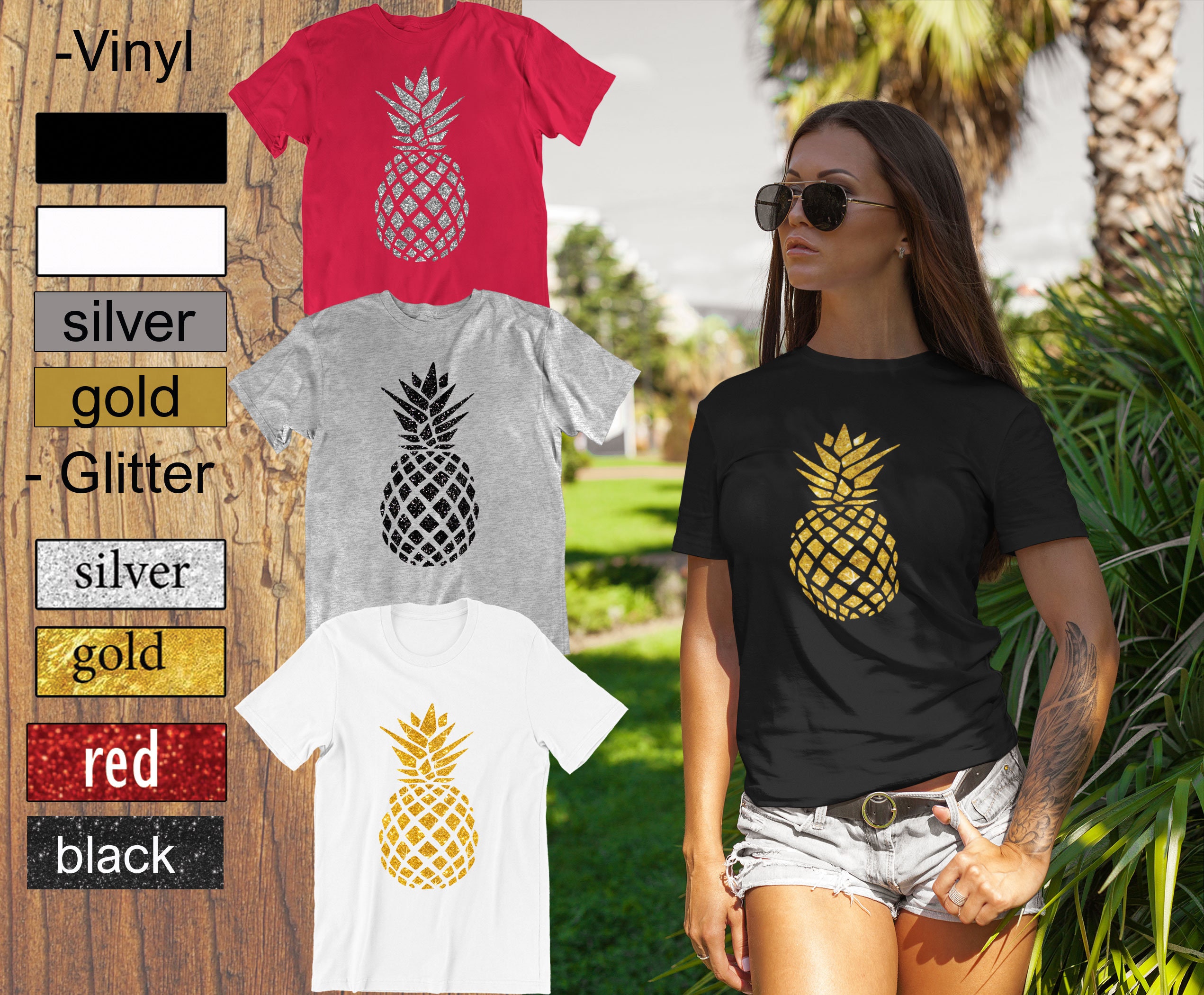 Pineapple Shirt For Women Girls T Shirt Pineapple Fruits Etsy