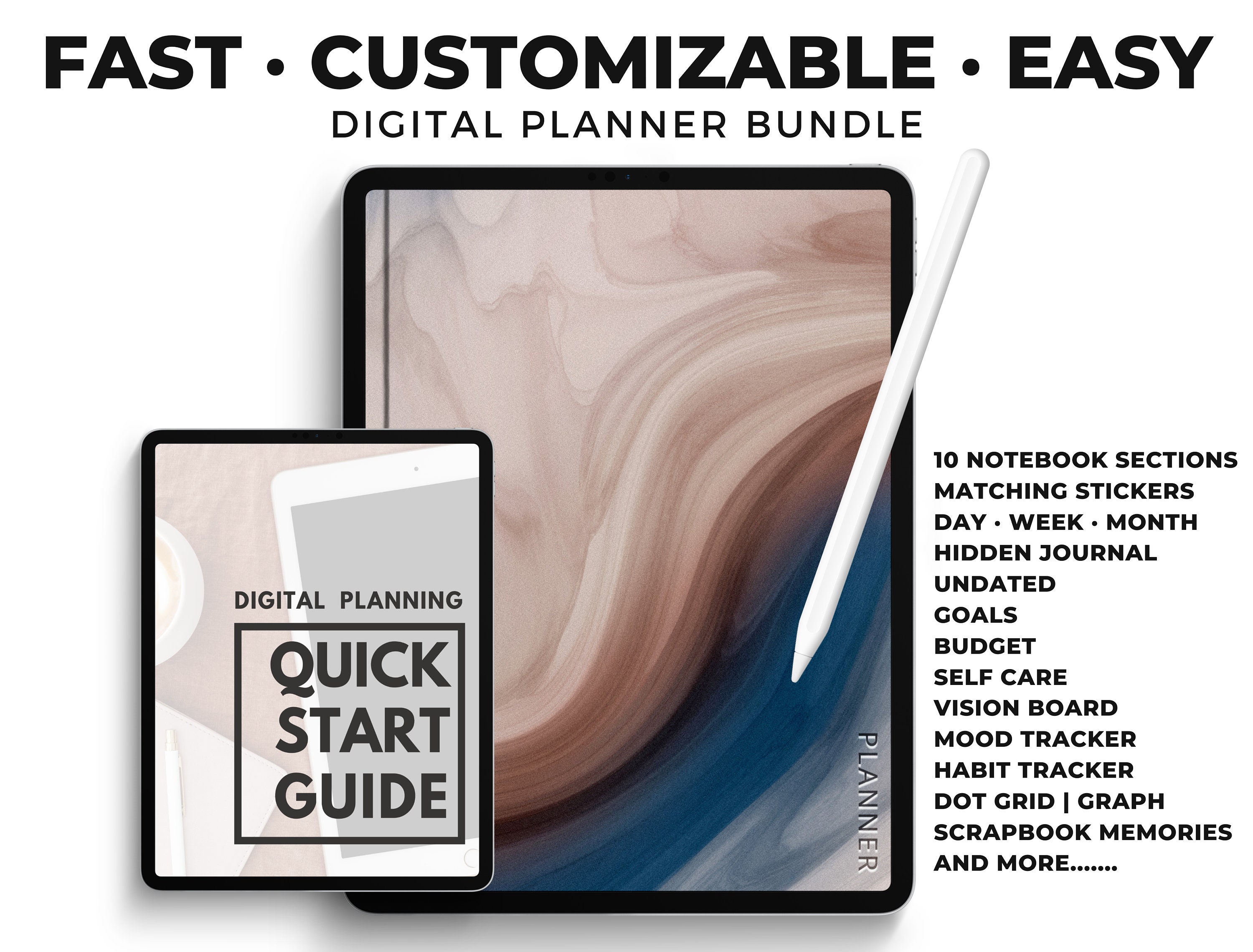 Digital Life Planner Goodnotes Template - Etsy