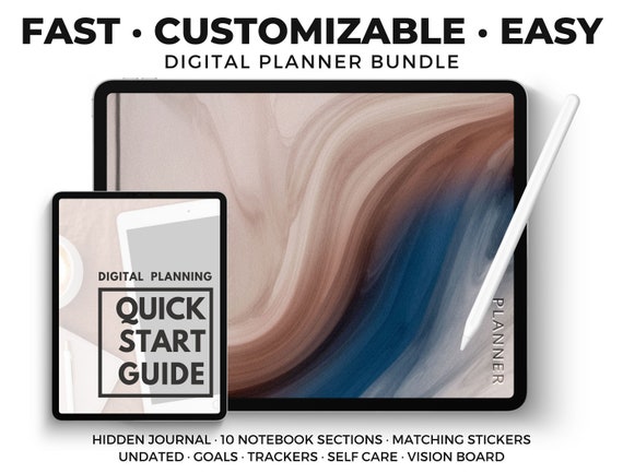 Easy to Use DIGITAL PLANNER BUNDLE for Goodnotes Notability - Etsy