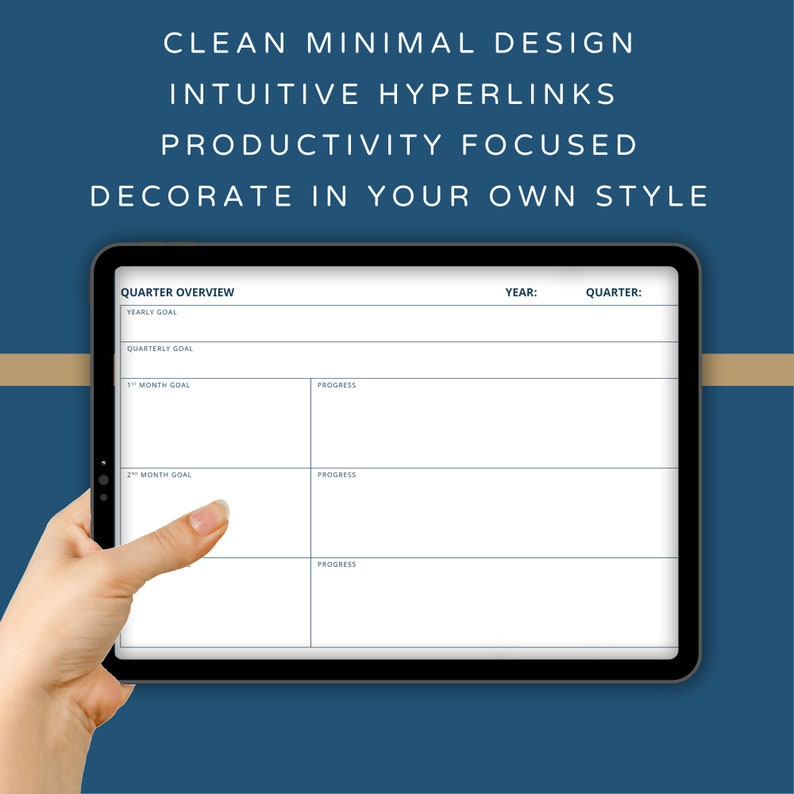 Easy to Use DIGITAL PLANNER BUNDLE for Goodnotes, Notability, Noteshelf ...