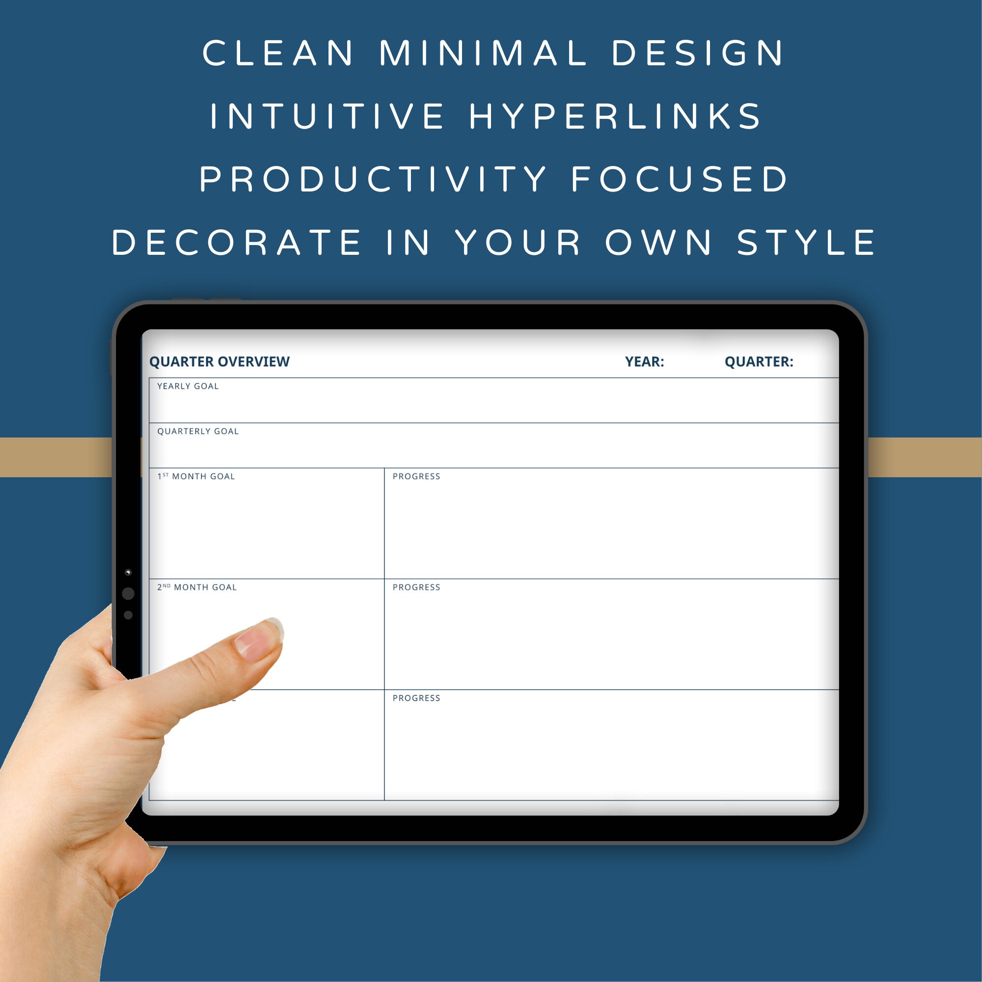 Easy to Use DIGITAL PLANNER BUNDLE for Goodnotes, Notability, Noteshelf ...
