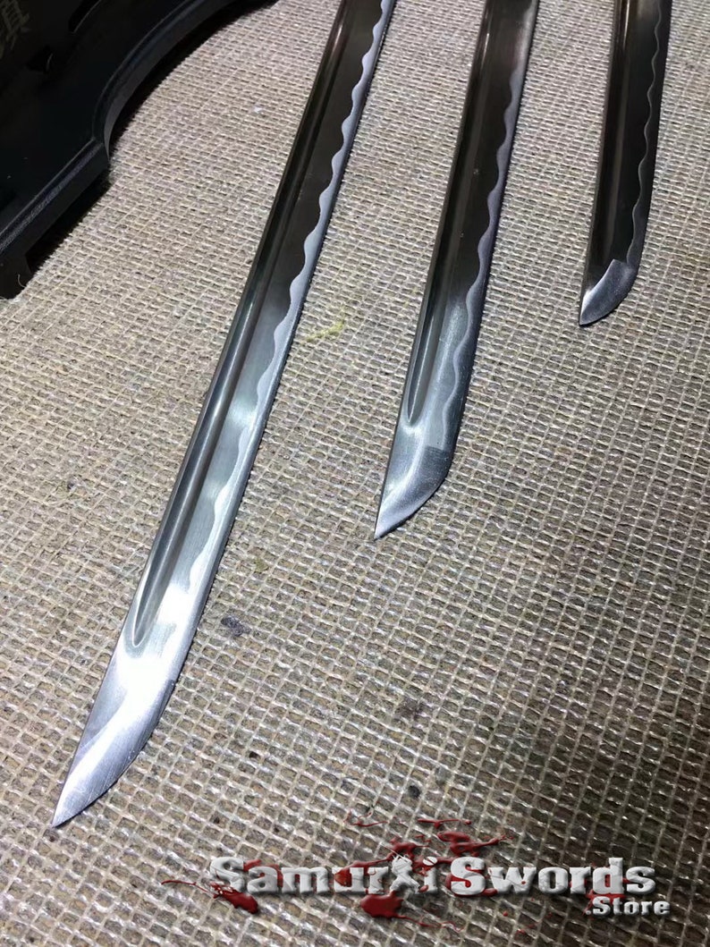 Custom Samurai Sword Set for Sale With Black Hardwood Saya - Etsy