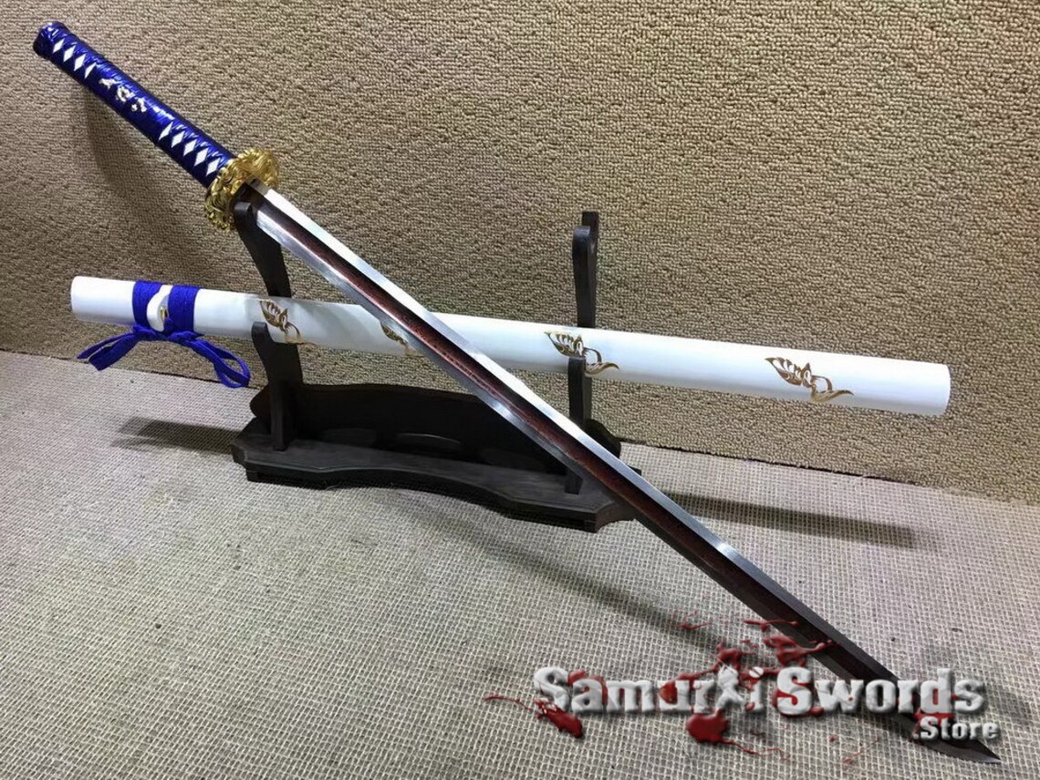 Ninja Sword for Sale Gold Inscription Saya Real Ninjato Blade - Etsy