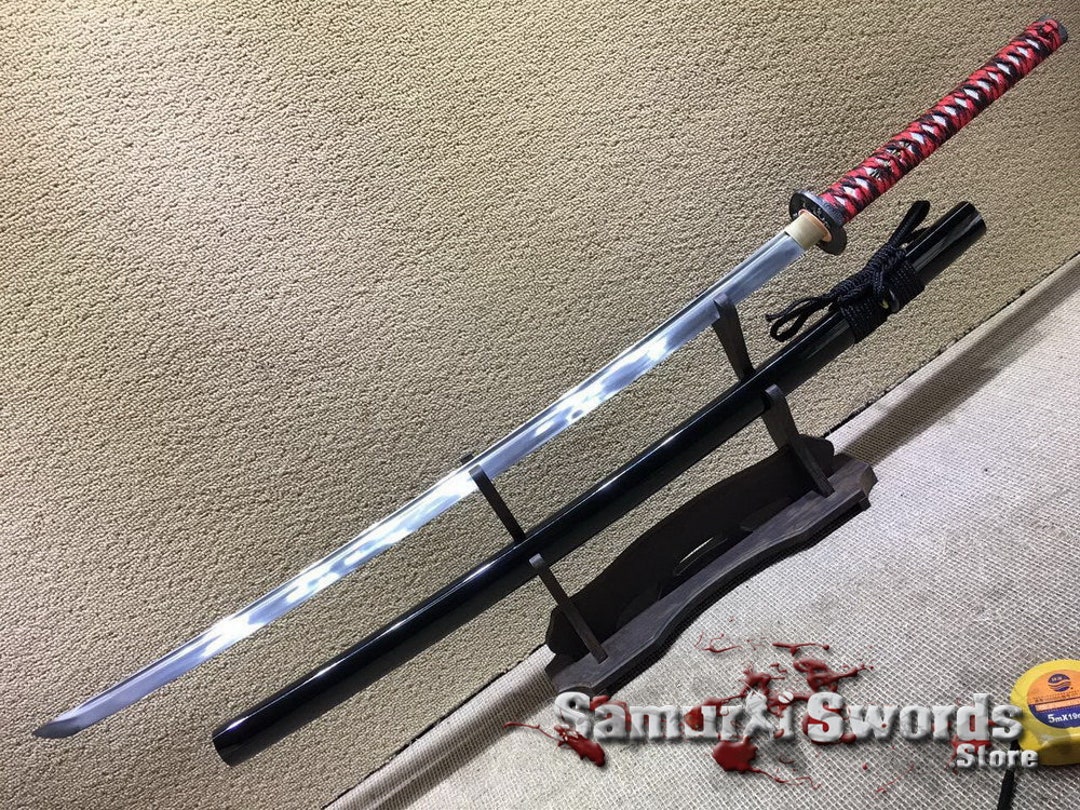 Real Nodachi Sword for Sale, Japanese Samurai Nodachi Sword W/ Hardwood ...