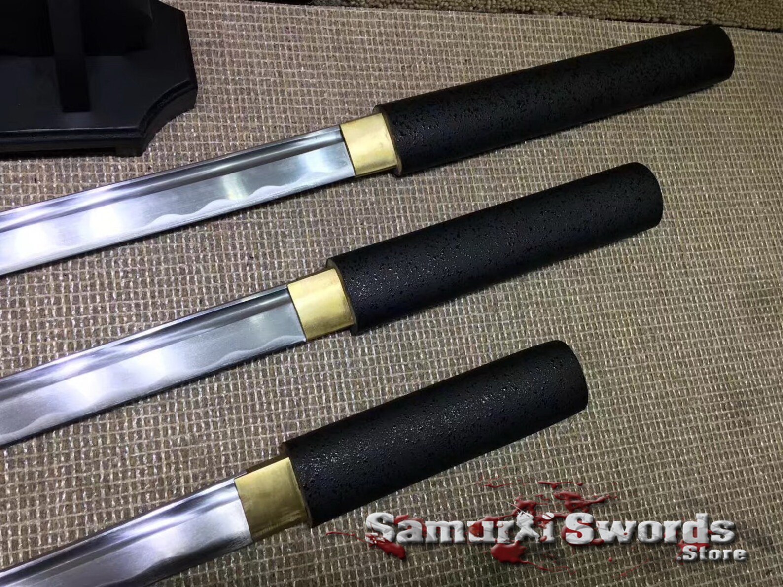 Custom Samurai Sword Set for Sale With Black Hardwood Saya - Etsy