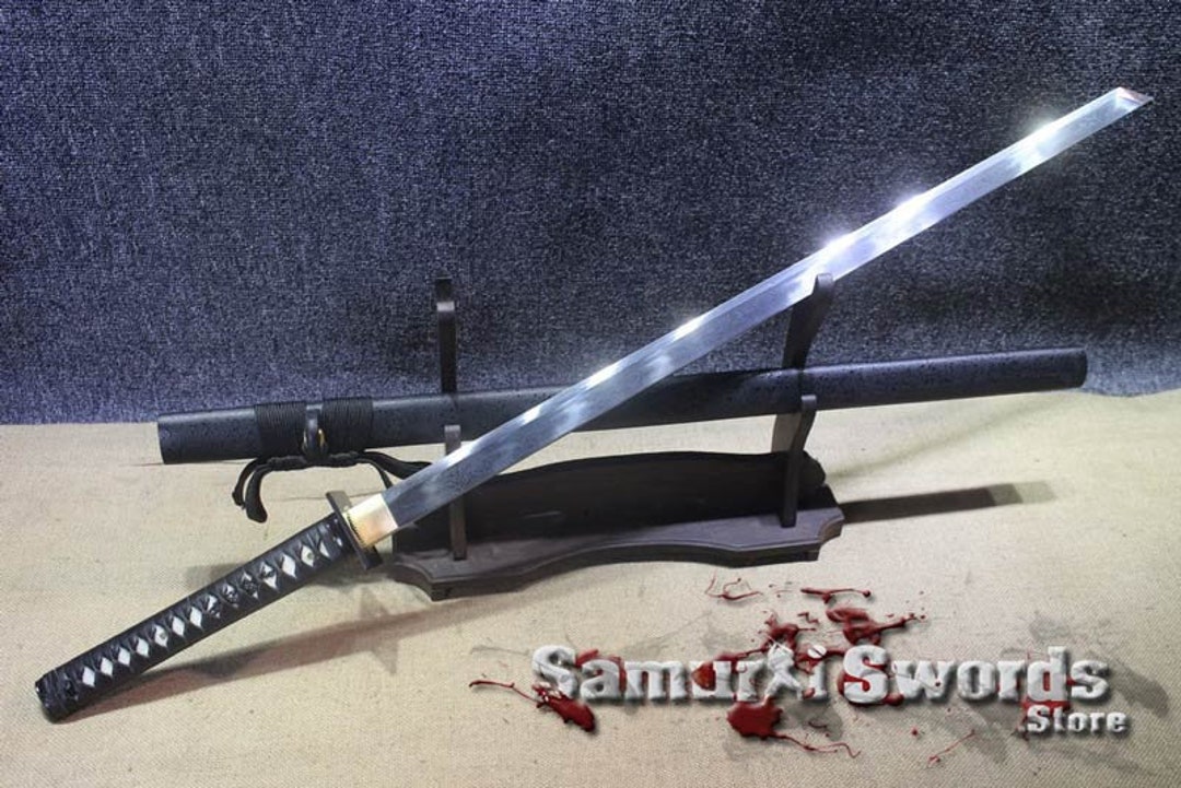 Real Ninjato for Sale With Black Saya, Custom Japanese Ninja Sword ...