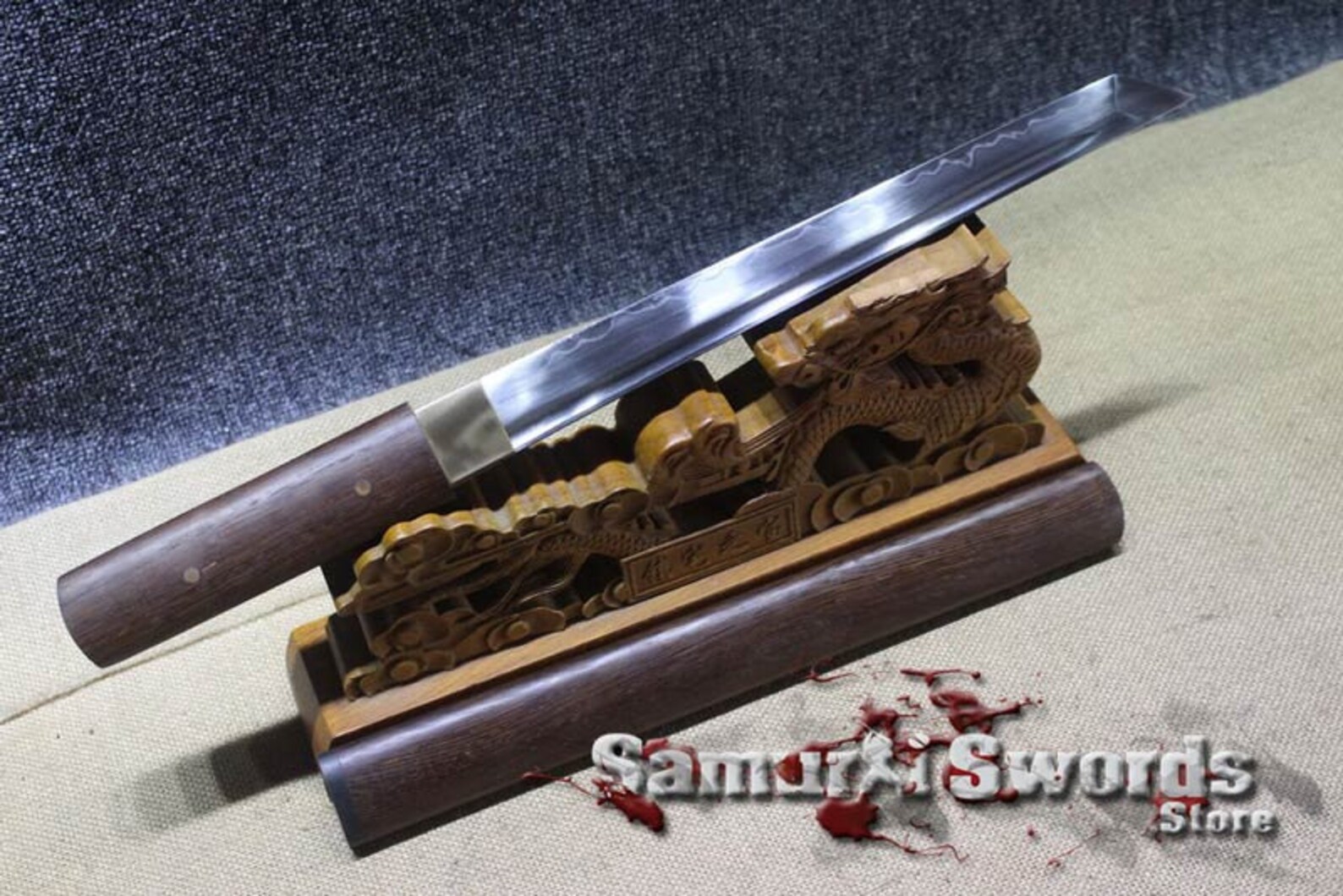 Custom Tanto Knife With Rosewood Saya Hand Made Tanto Sword - Etsy