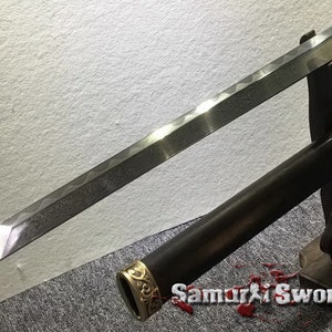 Chinese Jian Sword Blade, Custom Jian Sword With Ebony Wood Sheath ...