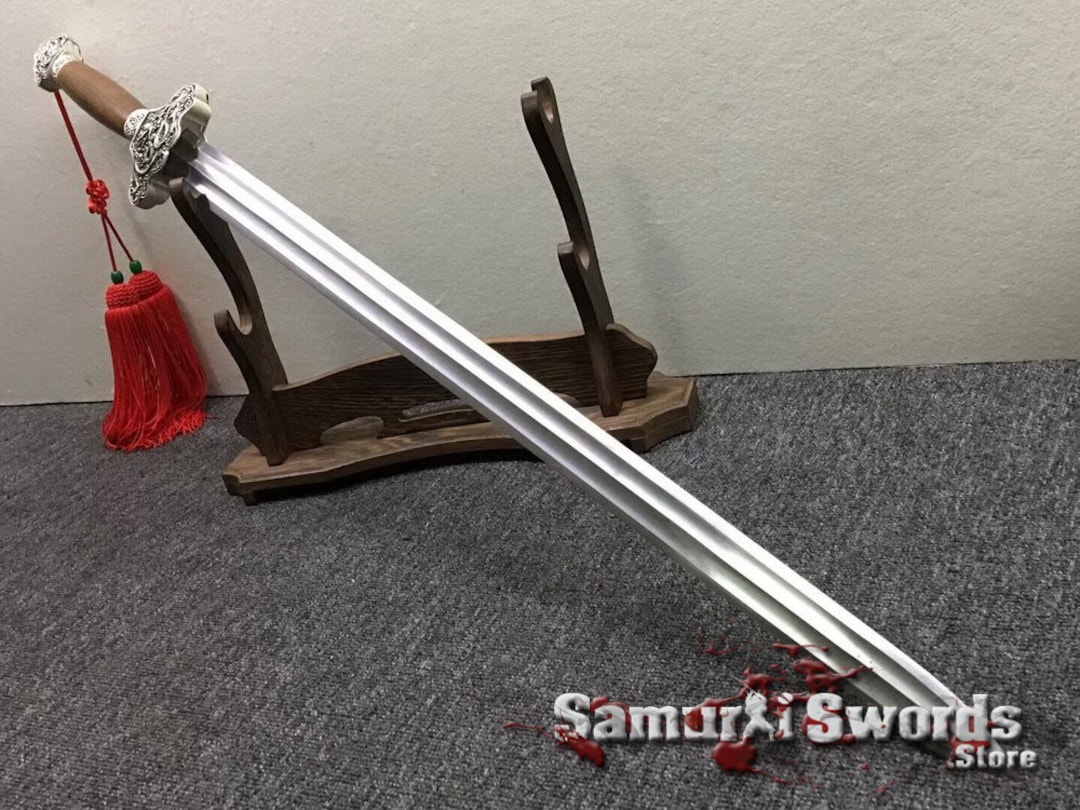 Jian Sword With Handmade Zinc Fittings, Chinese Jian Sword With Double ...