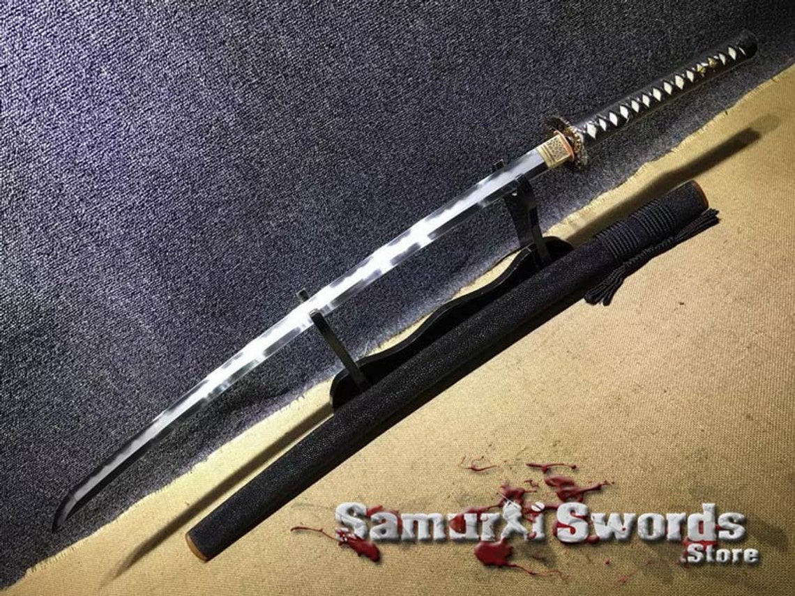 Hand-forged Japanese Katana T10 Katana Samurai Sword Folded | Etsy