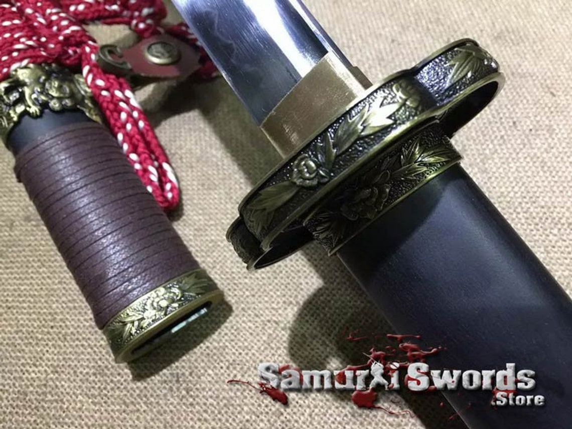 Custom Tachi for Sale Hand Forged Tachi Sword With Ebony Wood - Etsy