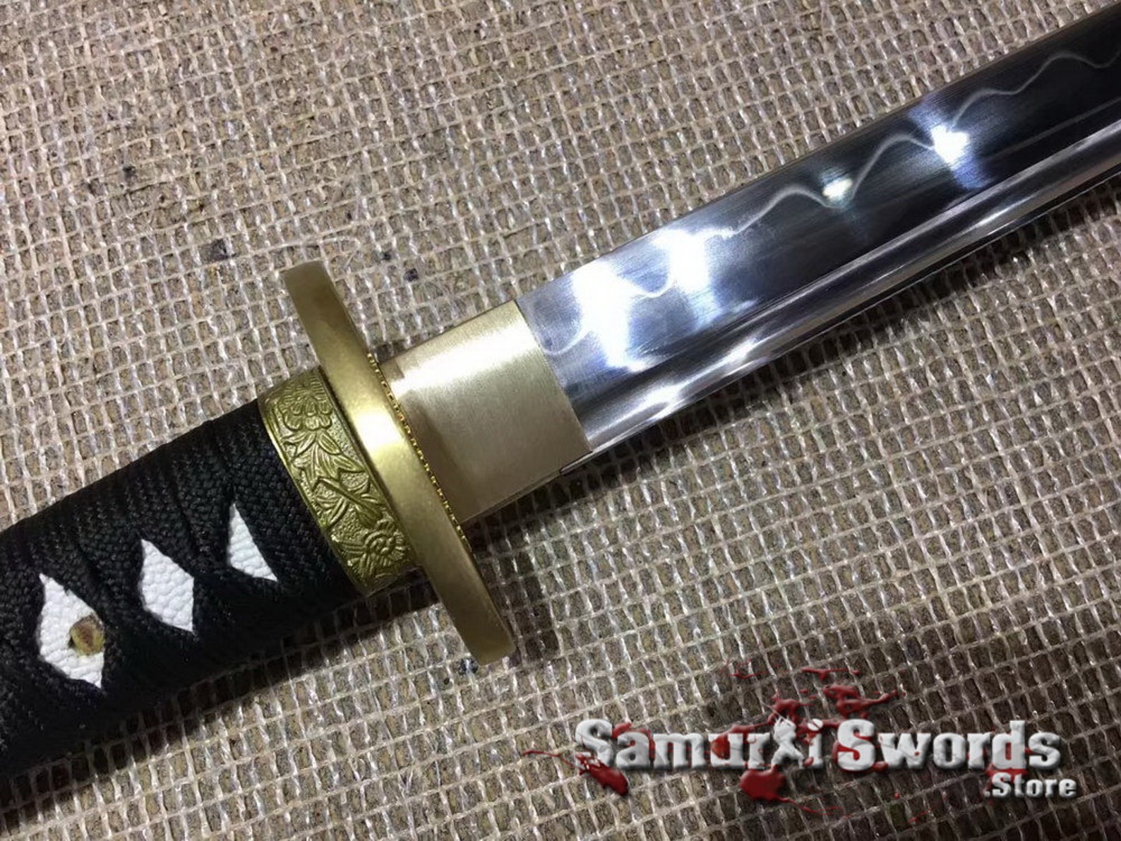 Real Ninjato Sword for Sale With Gold Dragon Inscription Saya | Etsy