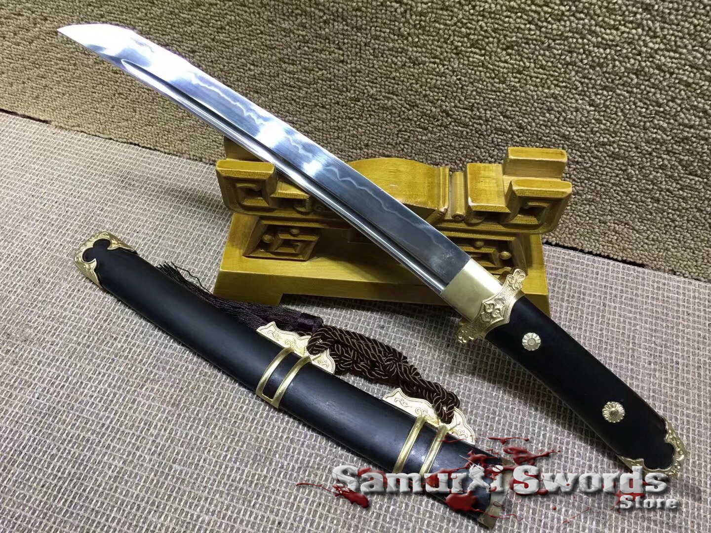 Buy Tanto Sword With Saya Full Tang Samurai Tanto Blade With | Etsy