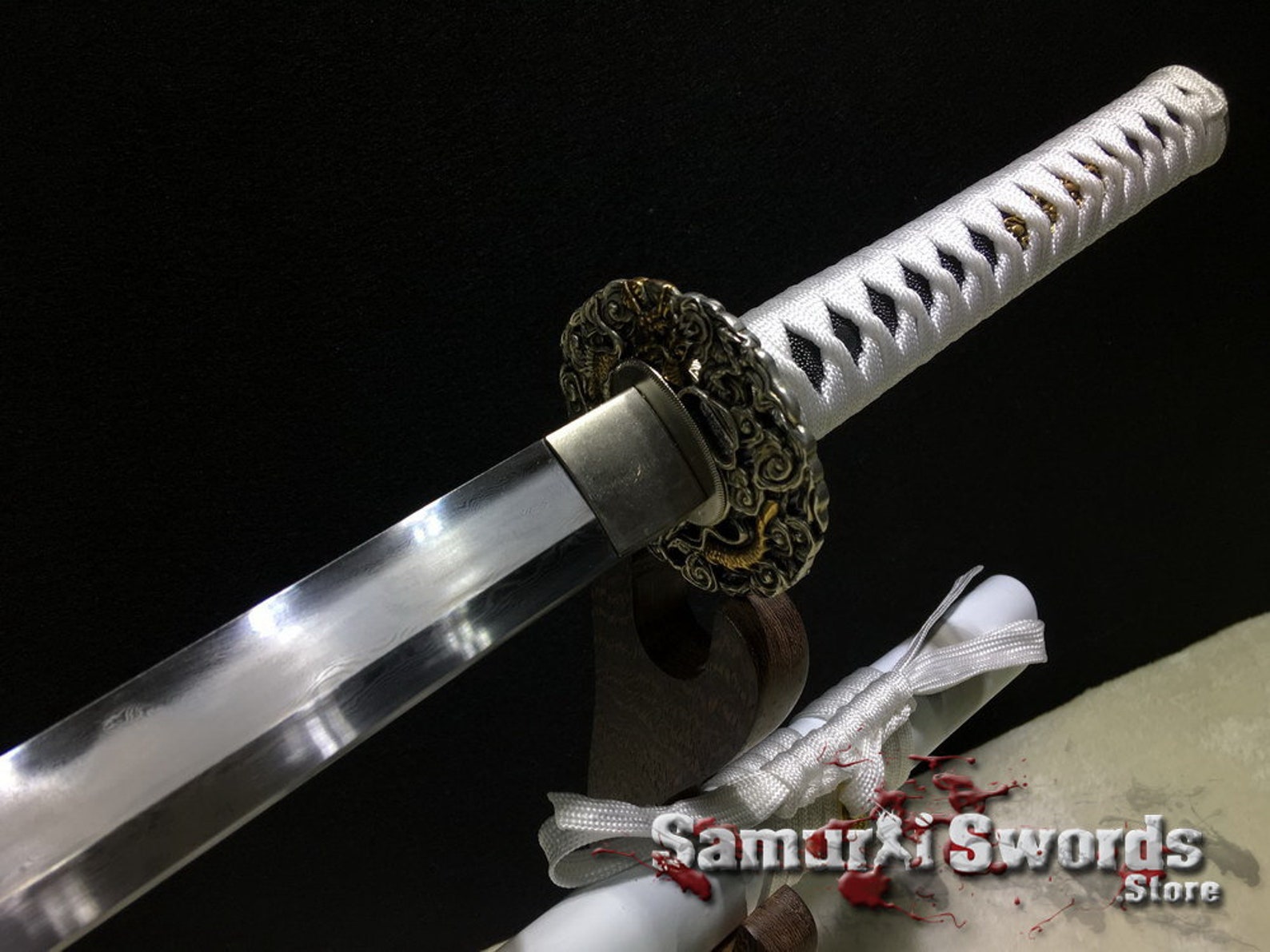 Real Ninjato for Sale With Smokey Saya T10 Folded Steel - Etsy