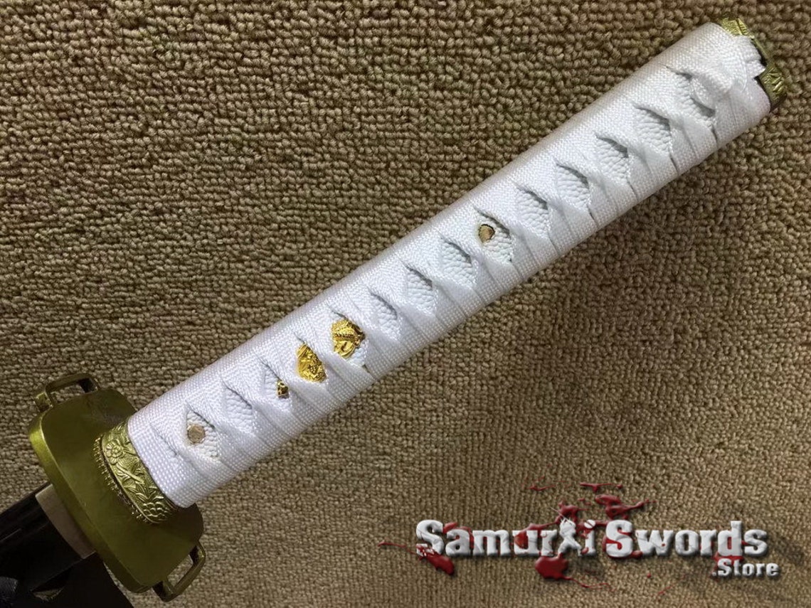 Samurai Katana Sword With Rose Inscription Saya Hand Forged - Etsy