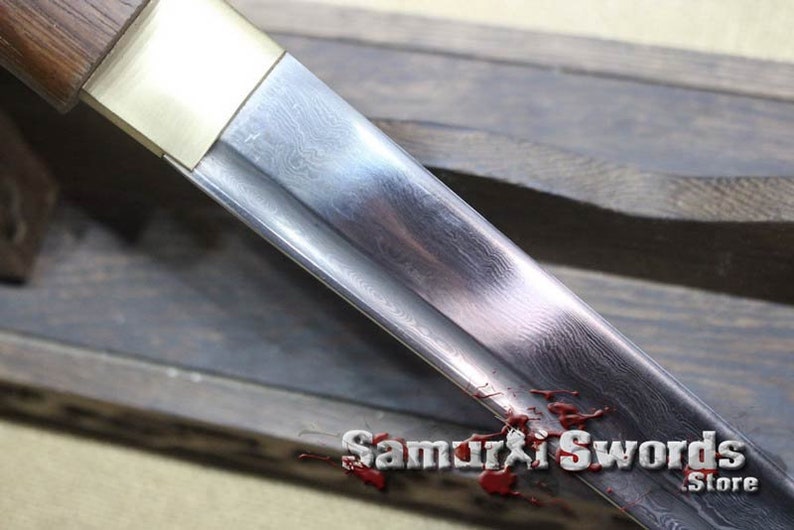 Custom Japanese Samurai Tanto With Rosewood Saya Full Tang - Etsy