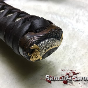 Clay Tempered T10 Steel Shinken Katana Sword, Real Shinken Katana Blade ...