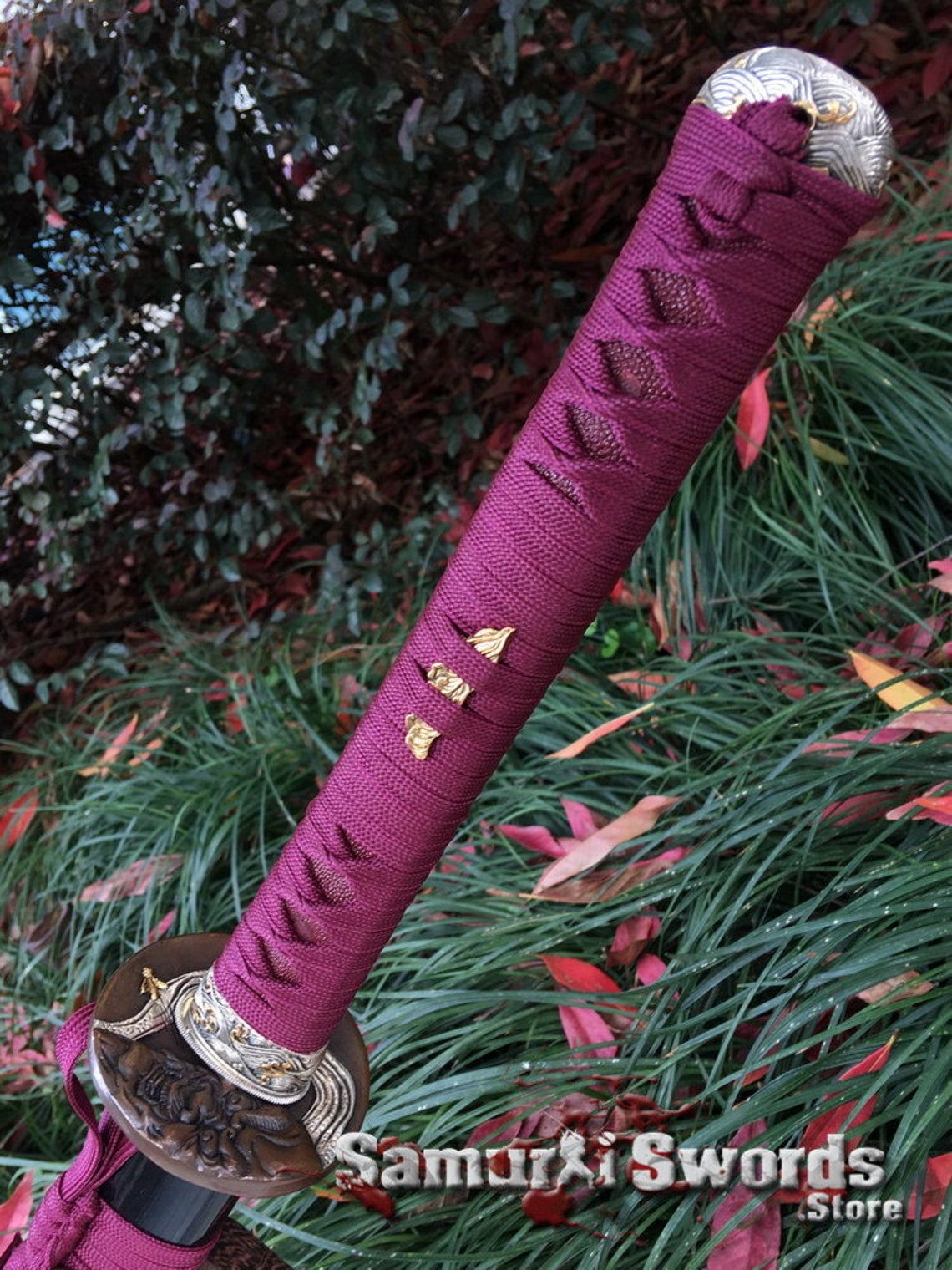 Hand Forged Ninja Sword T10 Ninjato With Engraved Dragon | Etsy