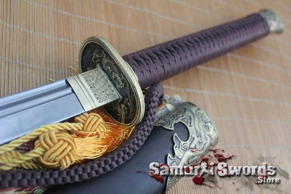 Espada Ancha China Espada Ancha De 9 Anillos, Arma Tradicional China