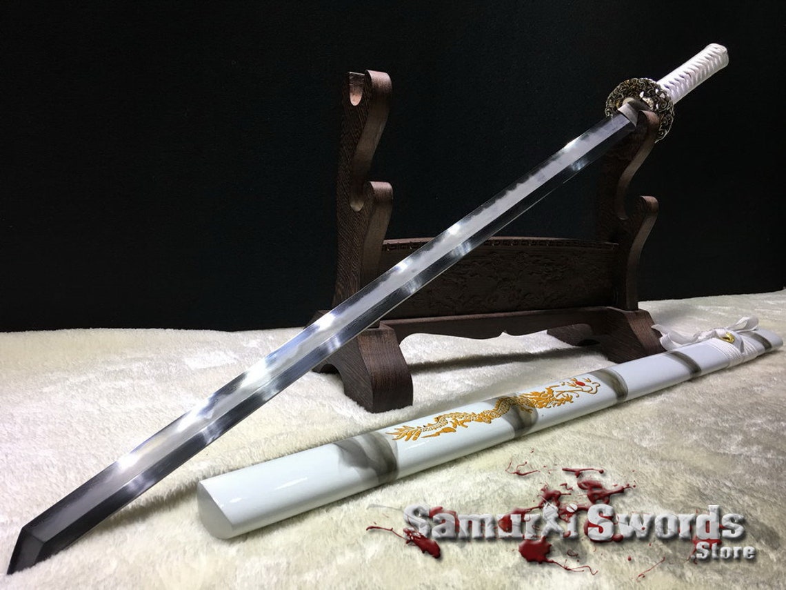Real Ninjato for Sale With Smokey Saya T10 Folded Steel - Etsy