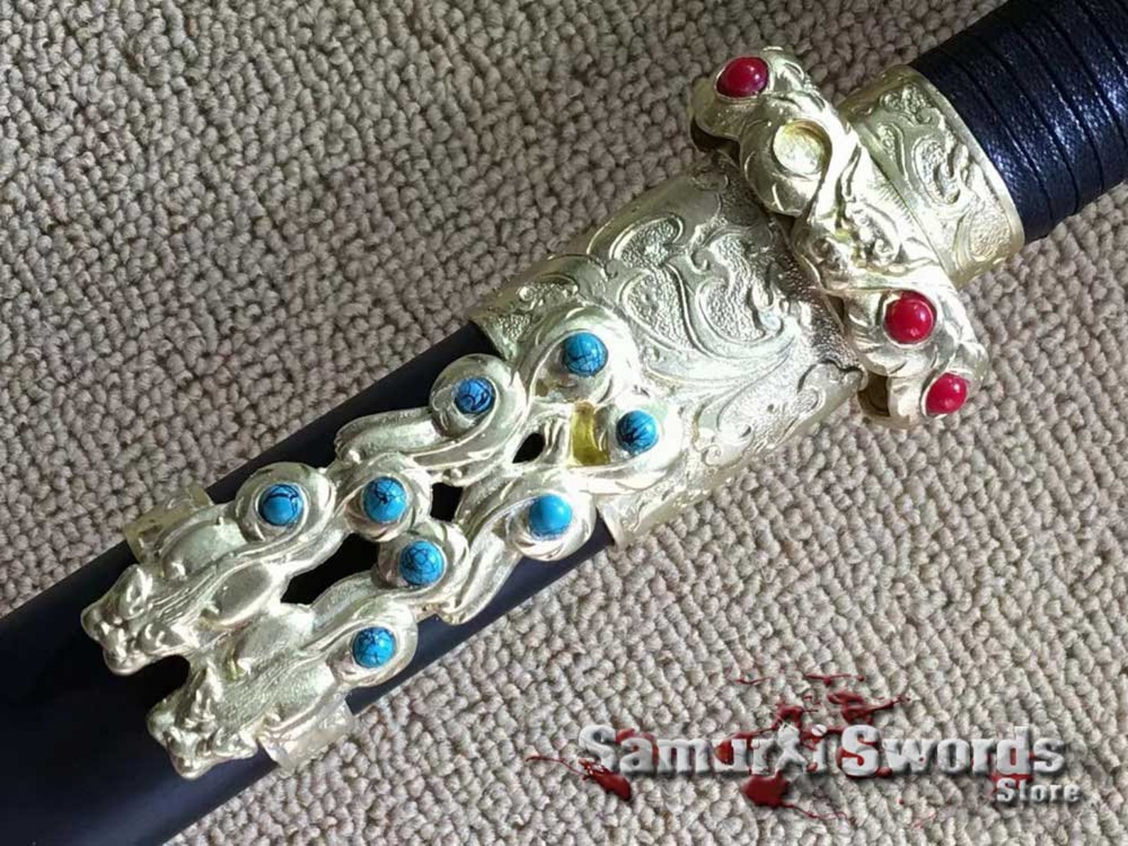 Chinese Jian Blade With Red Acid Dye Folded Steel 1095 - Etsy