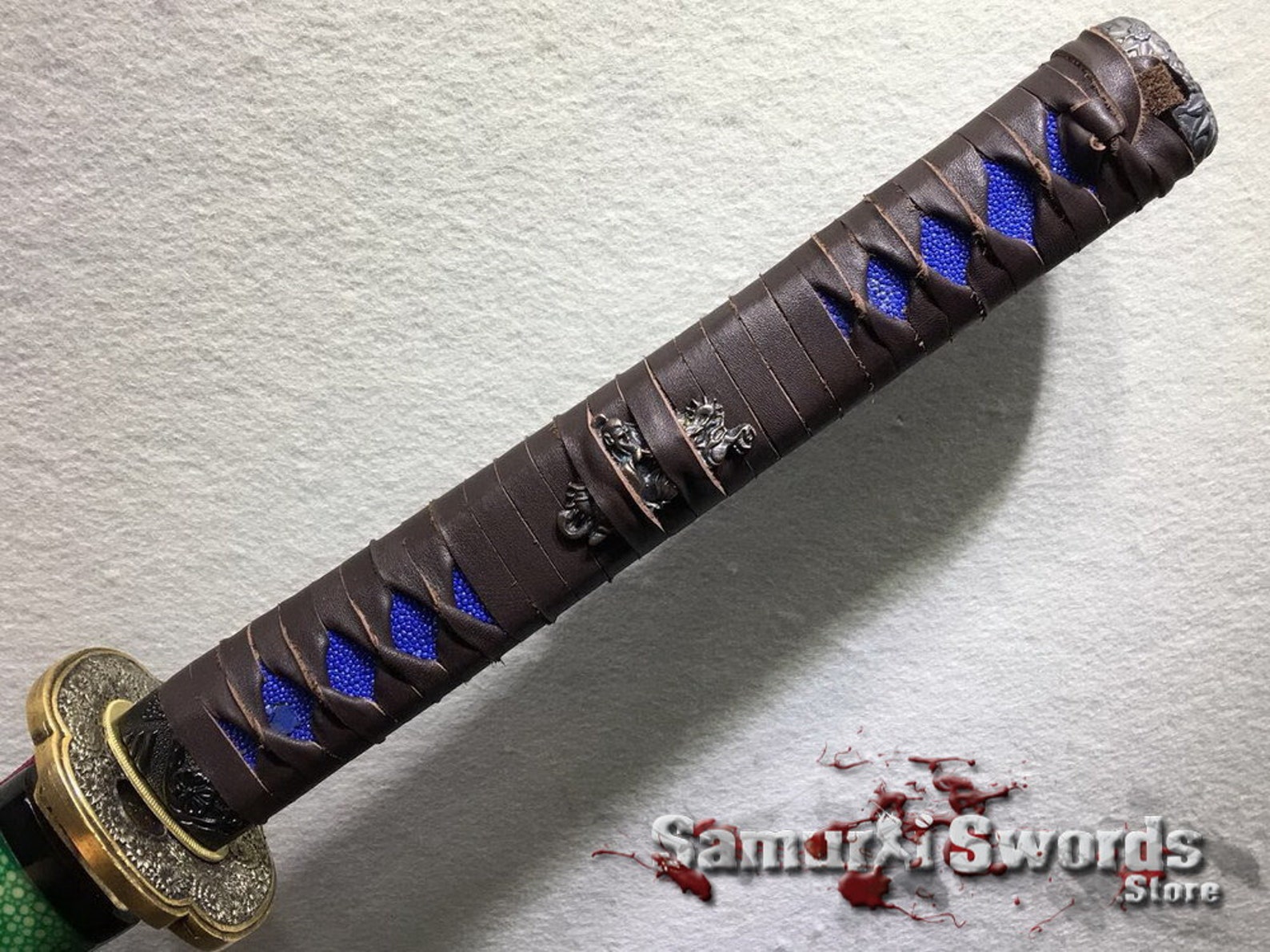 Samurai Katana Sword Hand Forged Katana Blade With Red Acid - Etsy